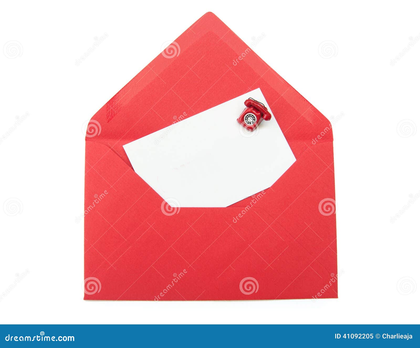 Blank Card Inside an Envelope Stock Image - Image of printed, contact ...