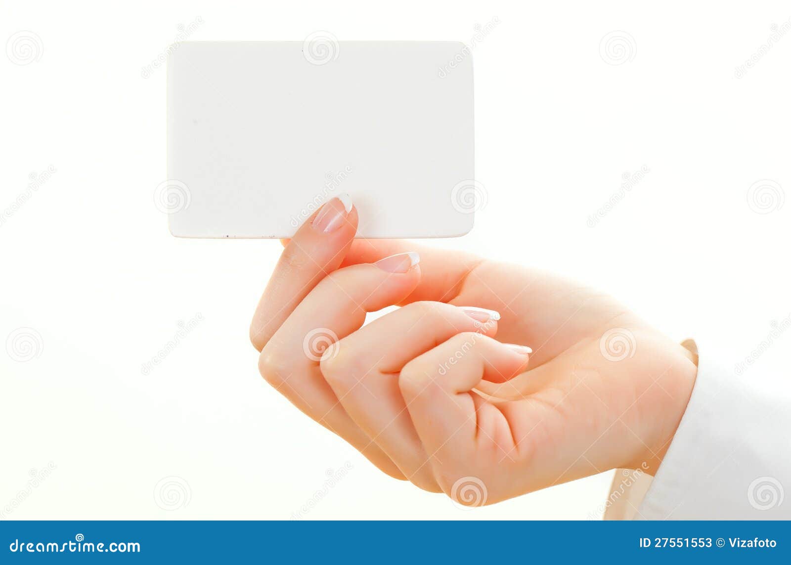 Blank Card Isolated on White Stock Image - Image of card, advertising ...