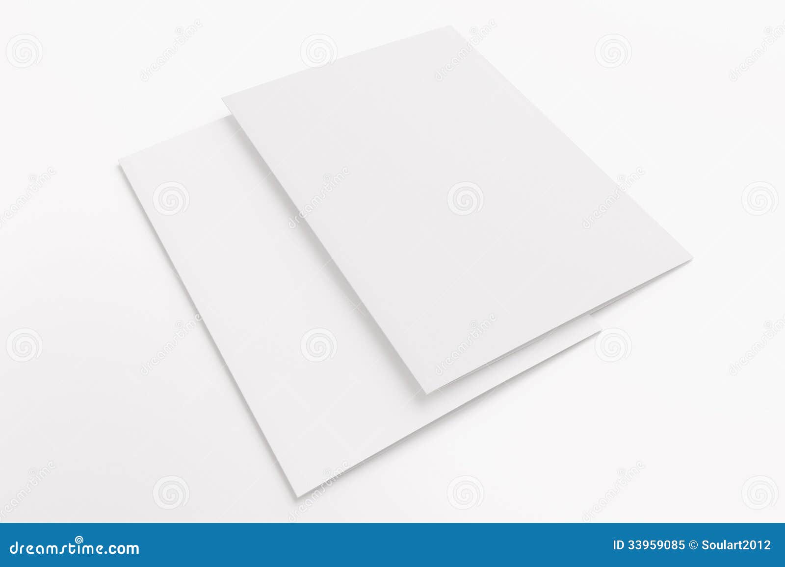 Blank Card Isolated on White Stock Image - Image of presentation ...