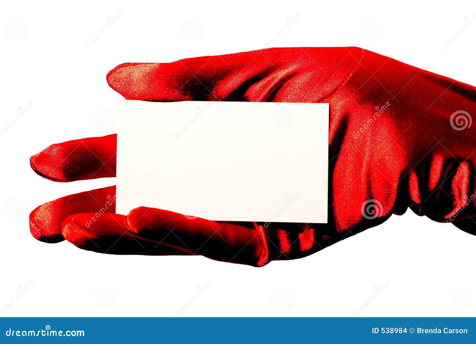 Blank Card & Red Glove stock photo. Image of erotic - 538984