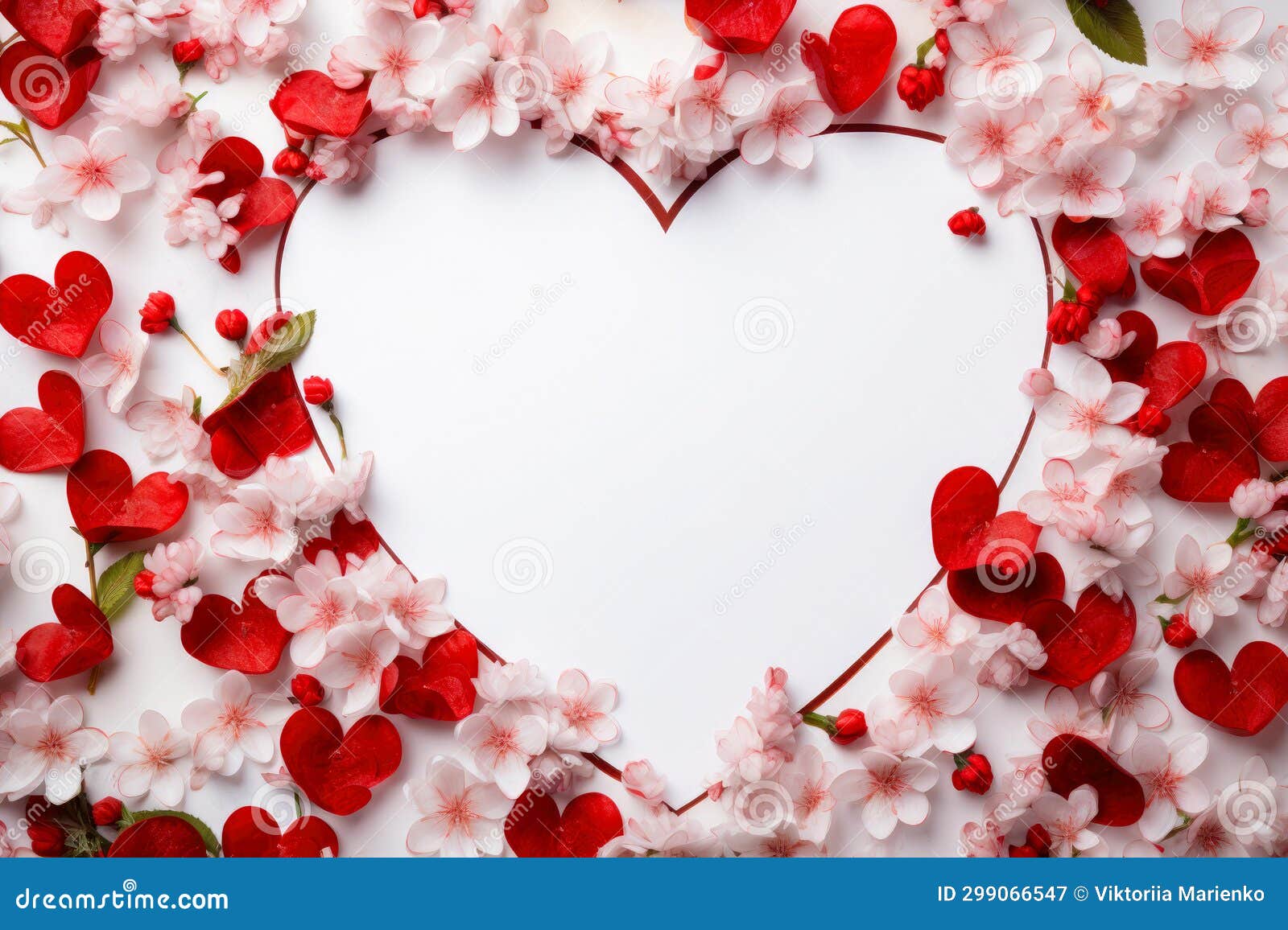 Blank Card with a Romantic Frame, Perfect for Love Notes Stock ...