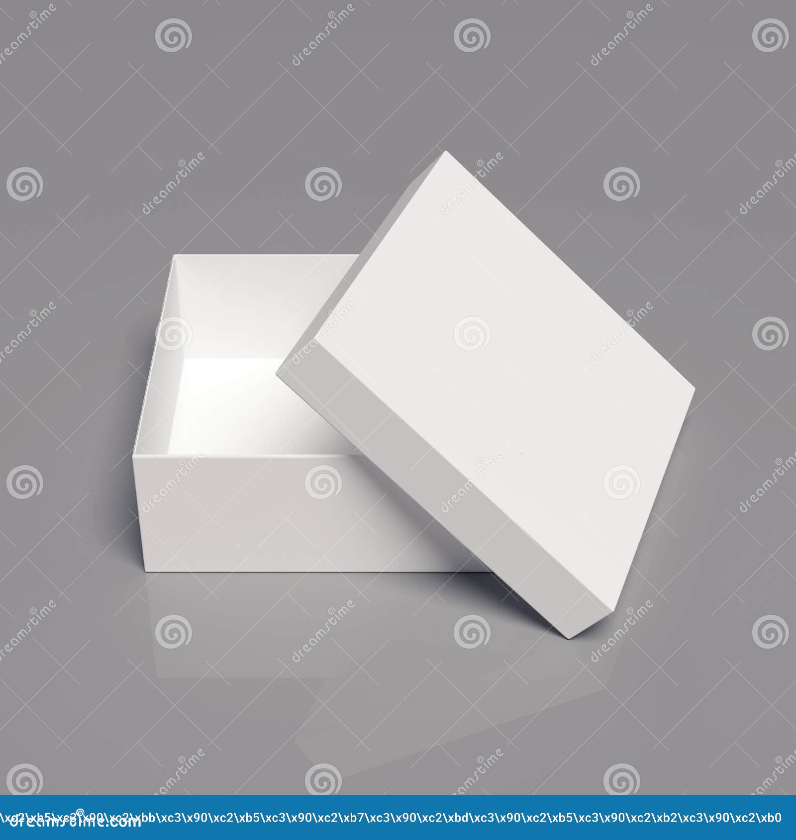 Flat Square Box Template