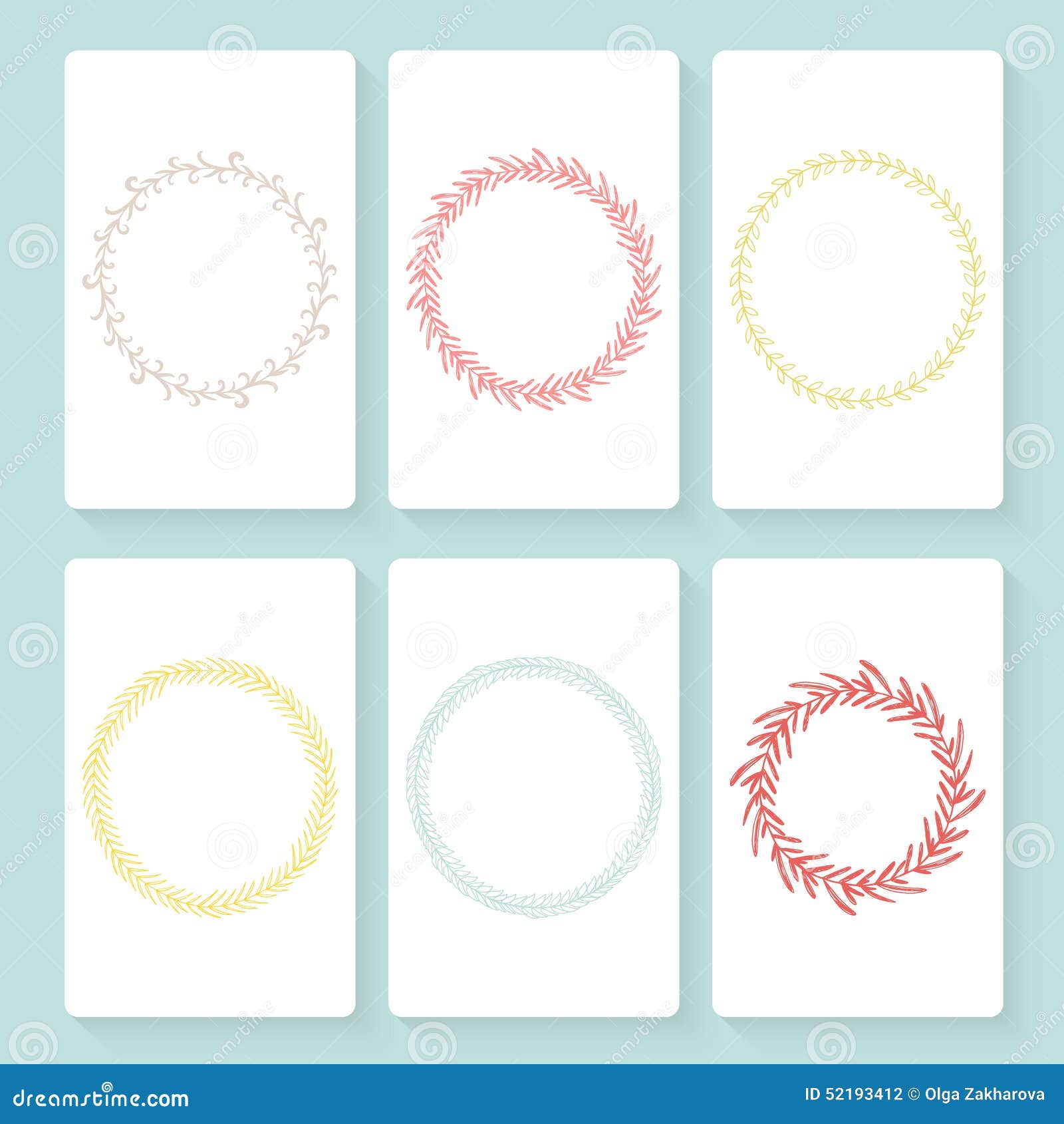 Blank cards stock vector. Illustration of corporate, banner - 52193412