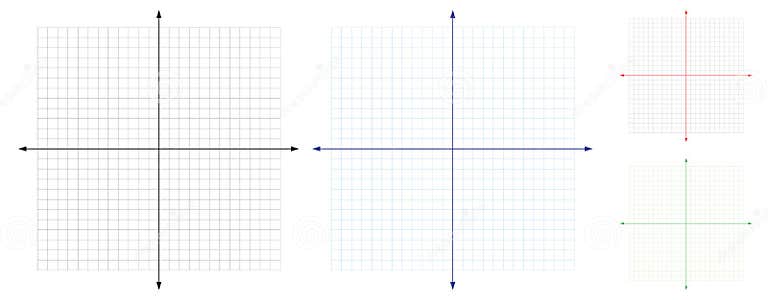 Blank of Cartesian Coordinate System Vector Stock Vector - Illustration ...