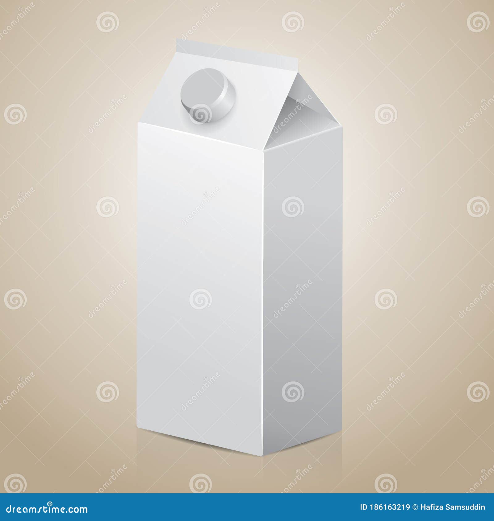 Blank Carton Pack. Vector Illustration Decorative Design Stock Vector ...