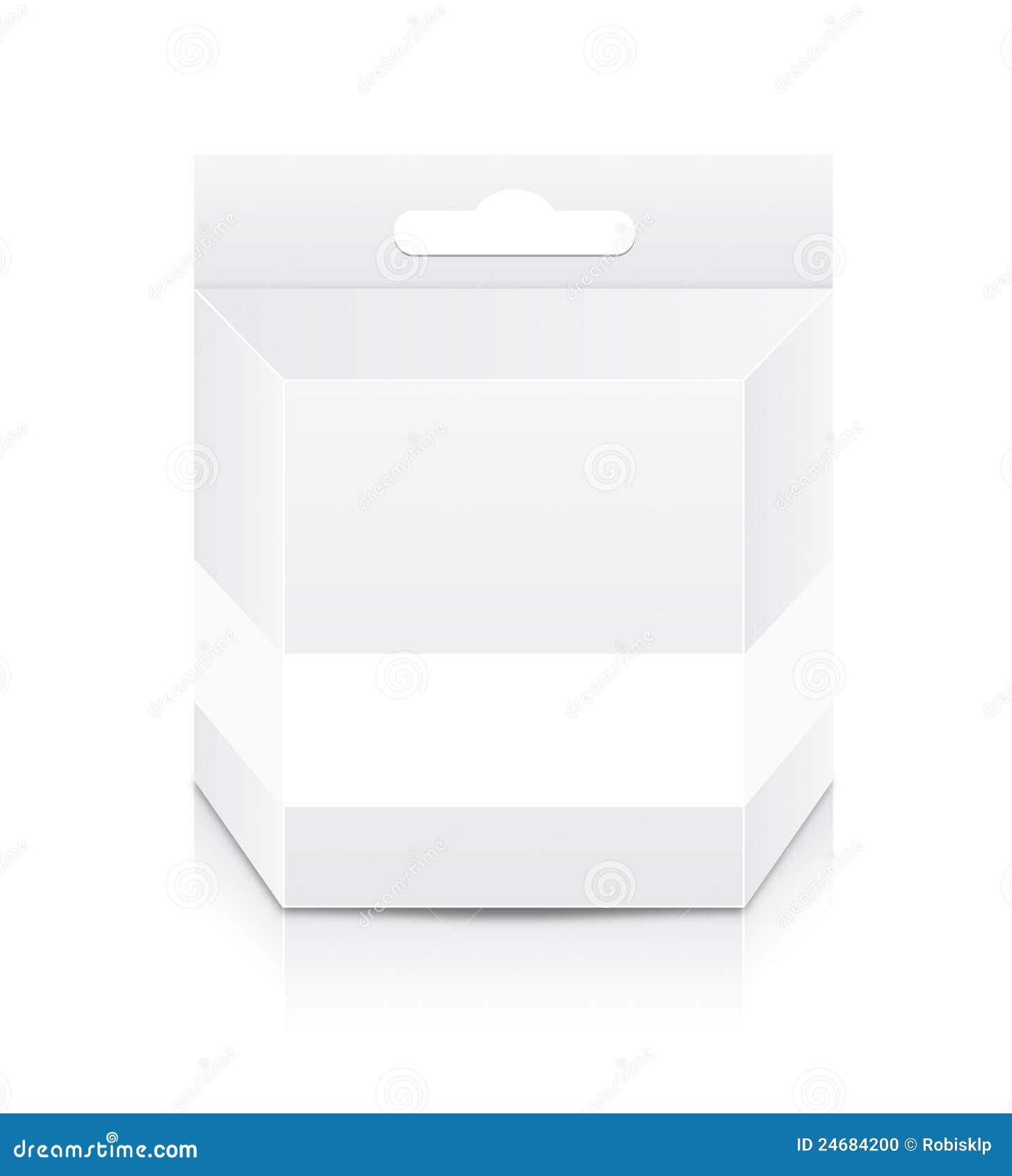 Blank Cartridge Box Template Stock Vector - Illustration of packaging ...