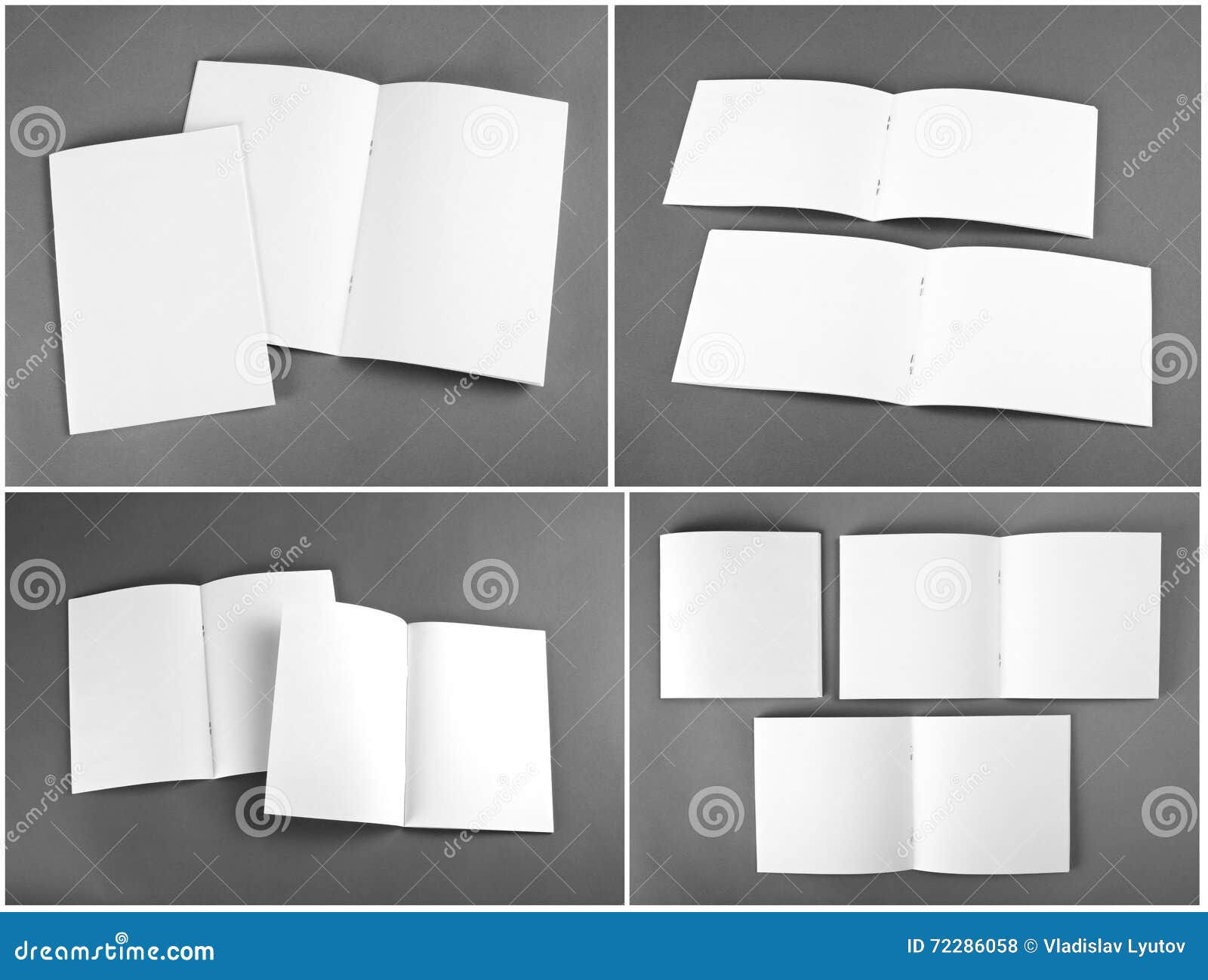 Blank Catalog, Brochure, Magazines, Book Mock Up. Stock Photo - Image ...