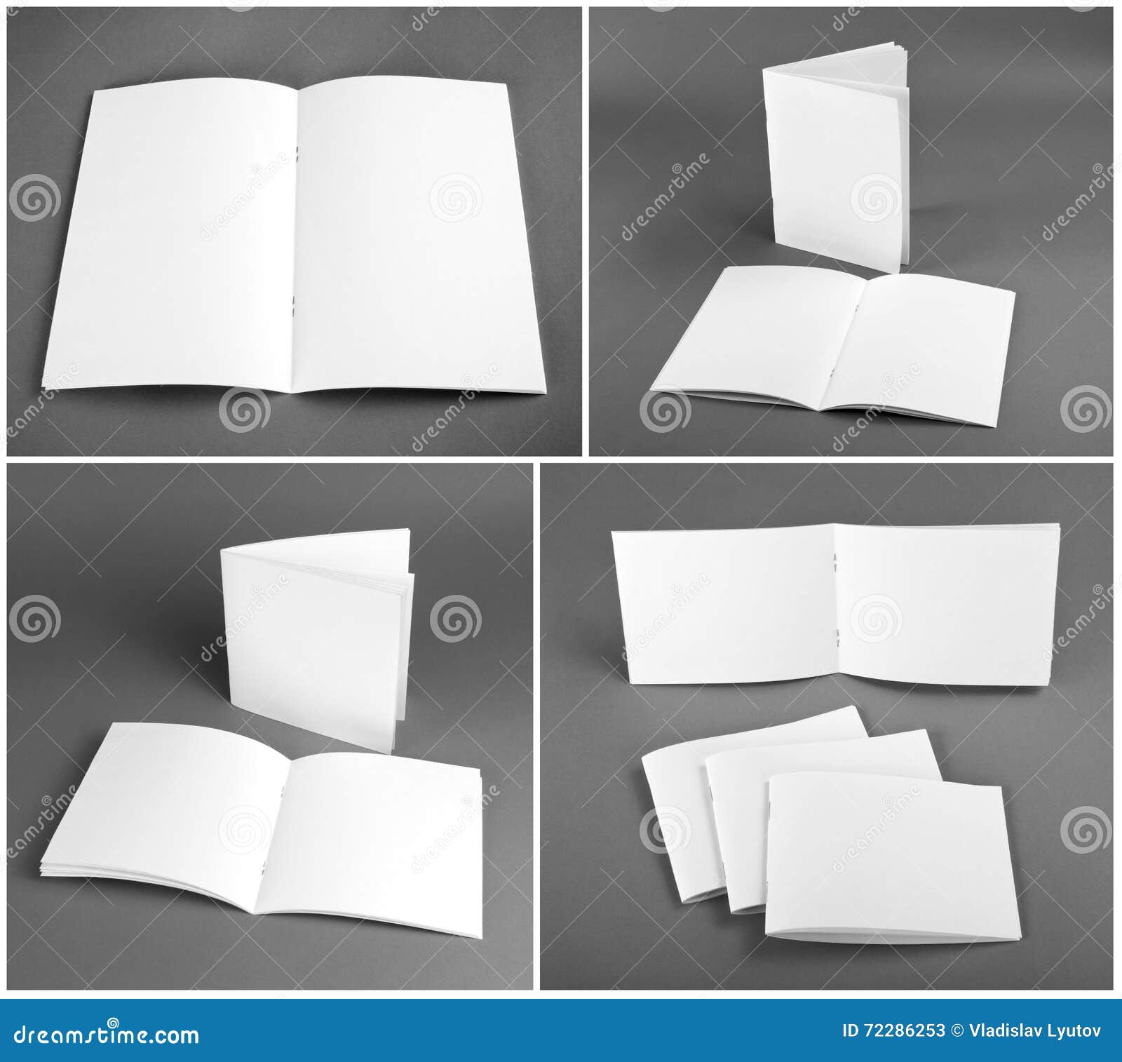 Blank Catalog, Brochure, Magazines, Book Mock Up. Stock Image - Image ...