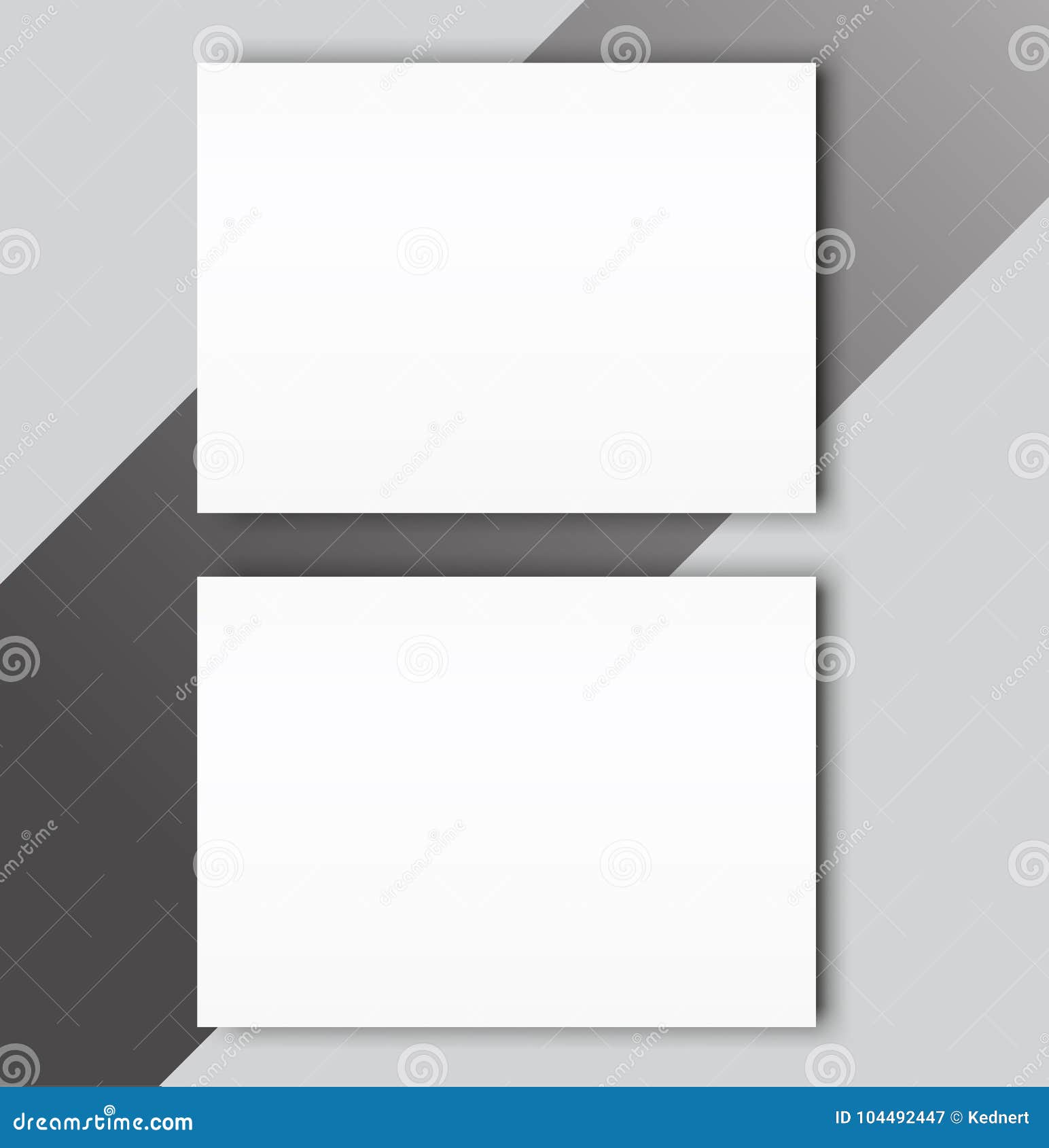 Landscape Brochure Blank White Template For Mock Up And Presentation ...