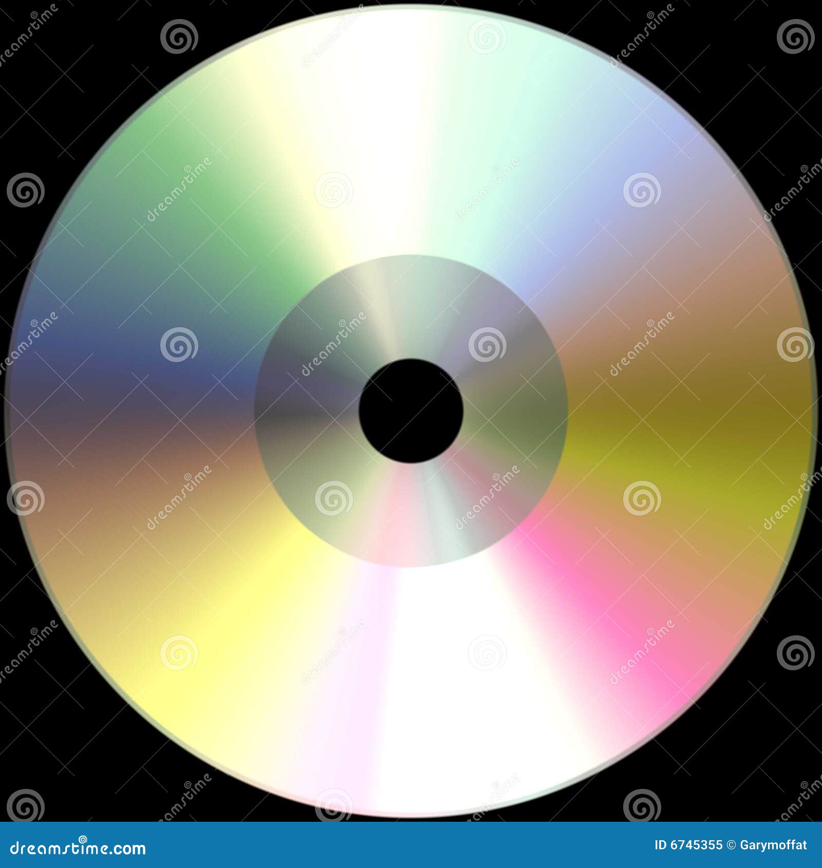 Blank CD stock illustration. Illustration of black, material - 6745355