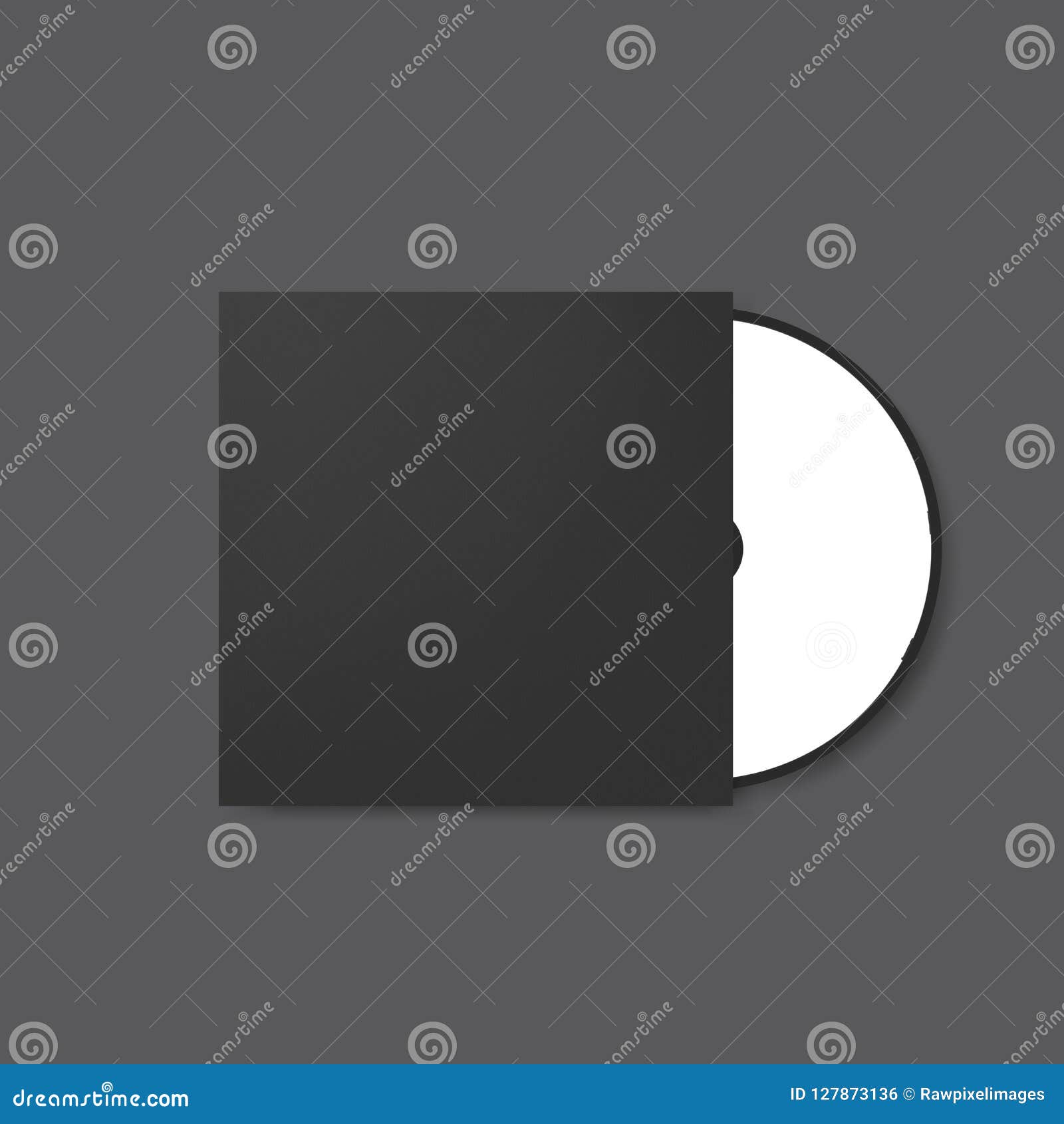 Blank CD Cover Design Mockup Vector Stock Illustration - Illustration ...
