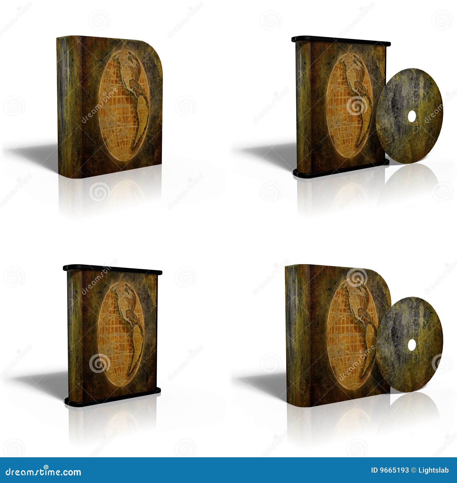 Blank CD, DVD, Disk Box Template Royalty-Free Stock Photography ...