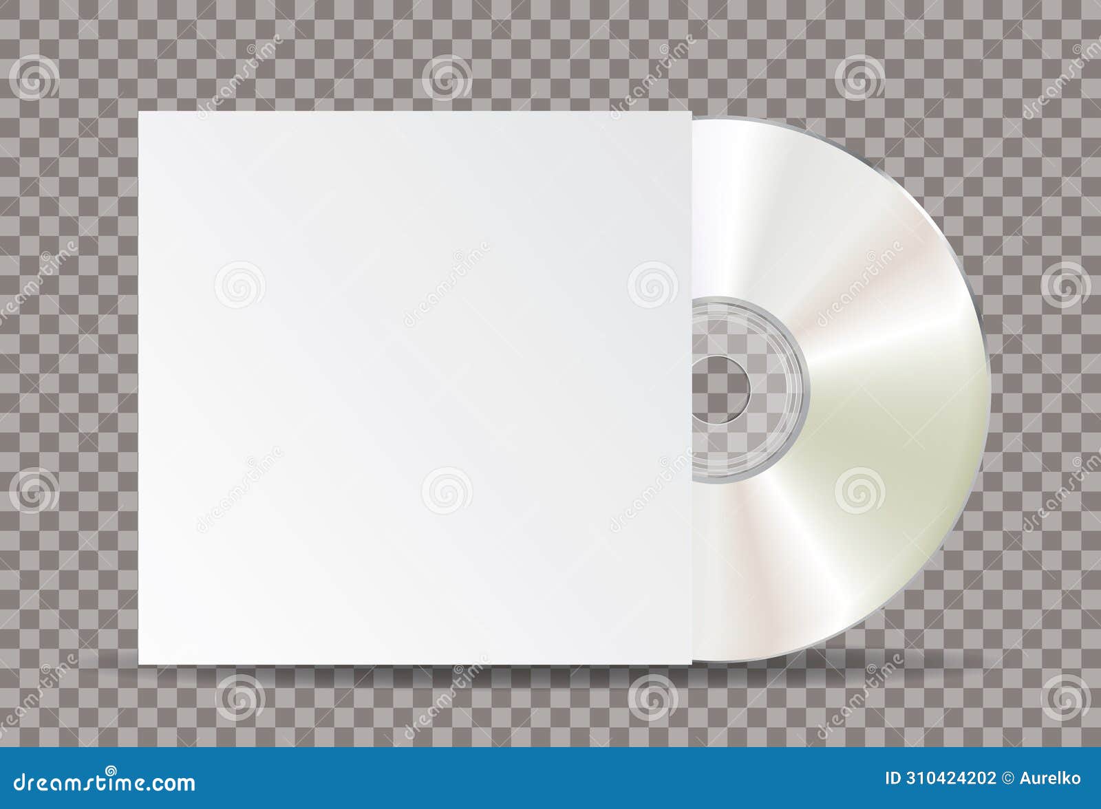 Blank CD cover stock illustration. Illustration of blank - 310424202