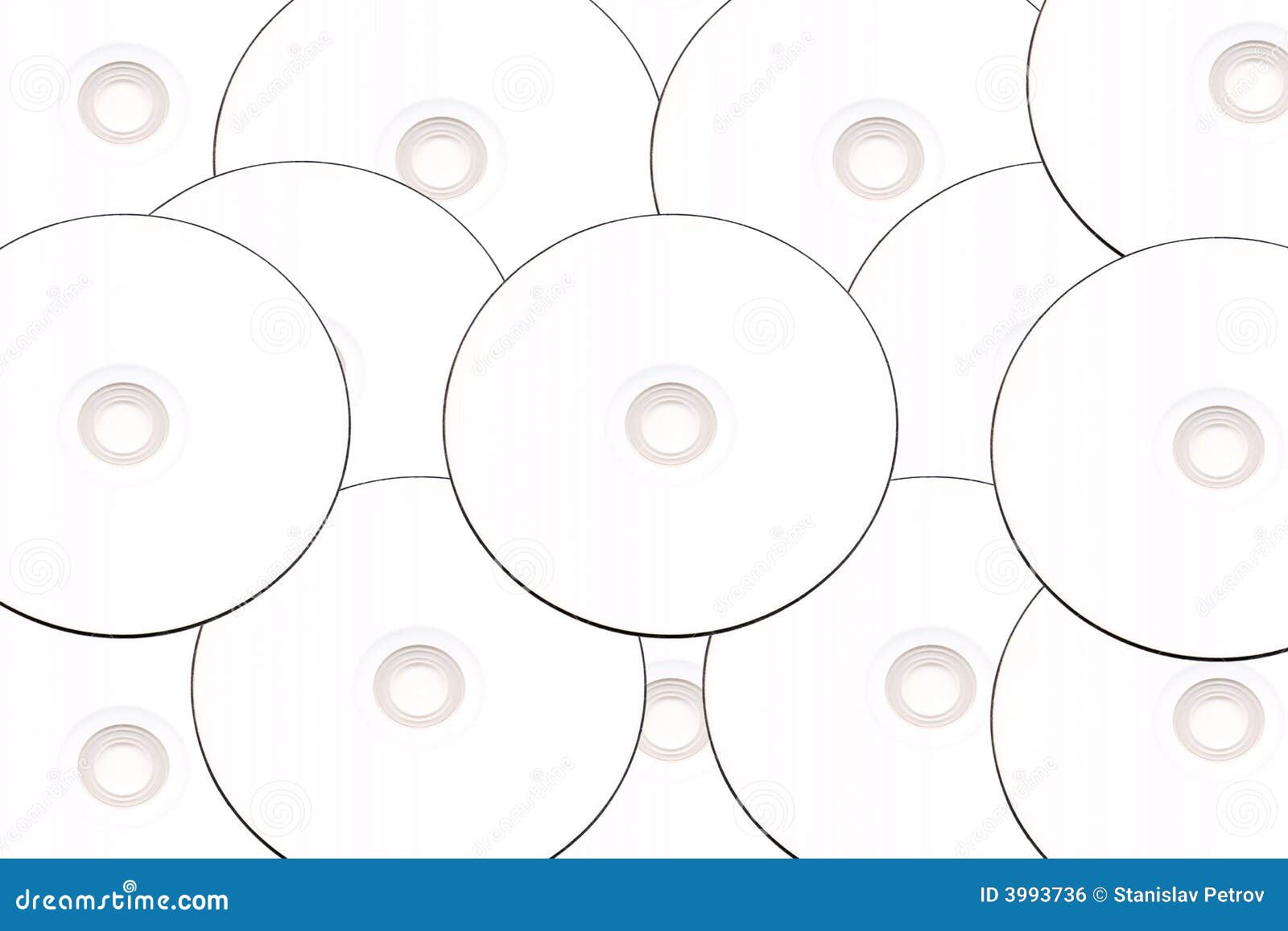 Blank CDs stock photo. Image of data, video, audio, music - 3993736