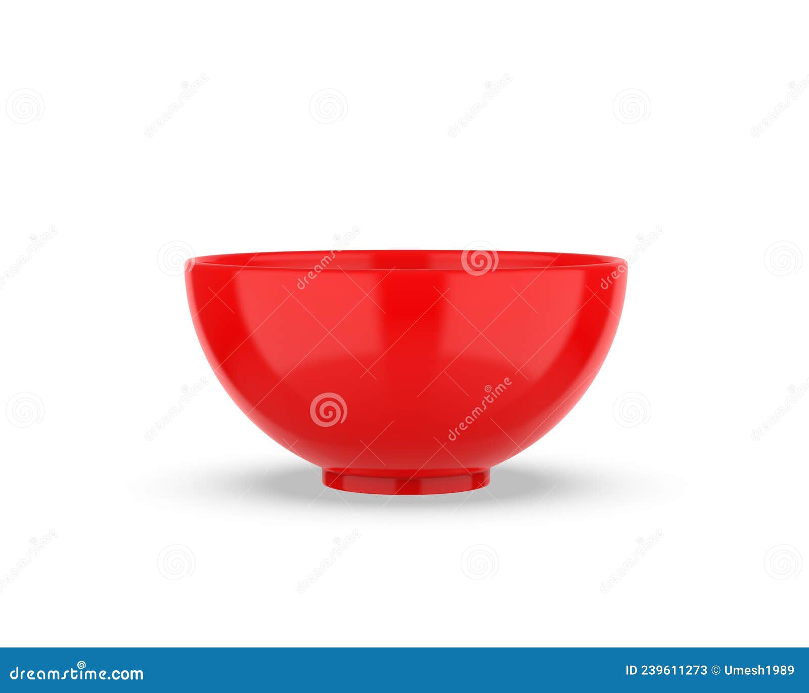 Blank Ceramic Bowl Template for Mockup. Stock Illustration ...