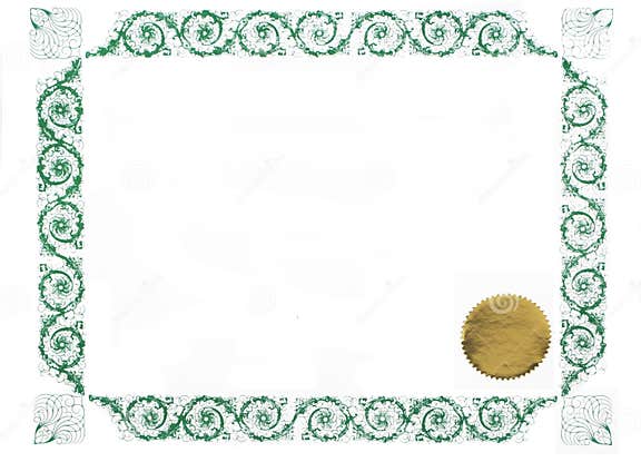 Blank certificate stock image. Image of border, blank, documents - 886759