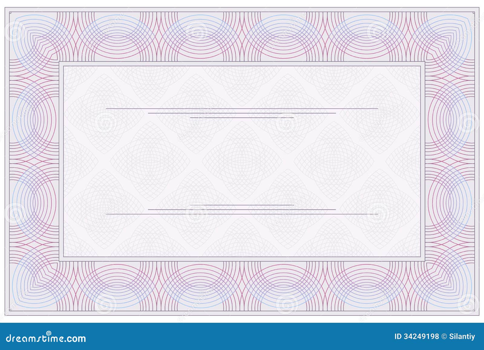 Blank certificate stock vector. Illustration of decorative - 34249198