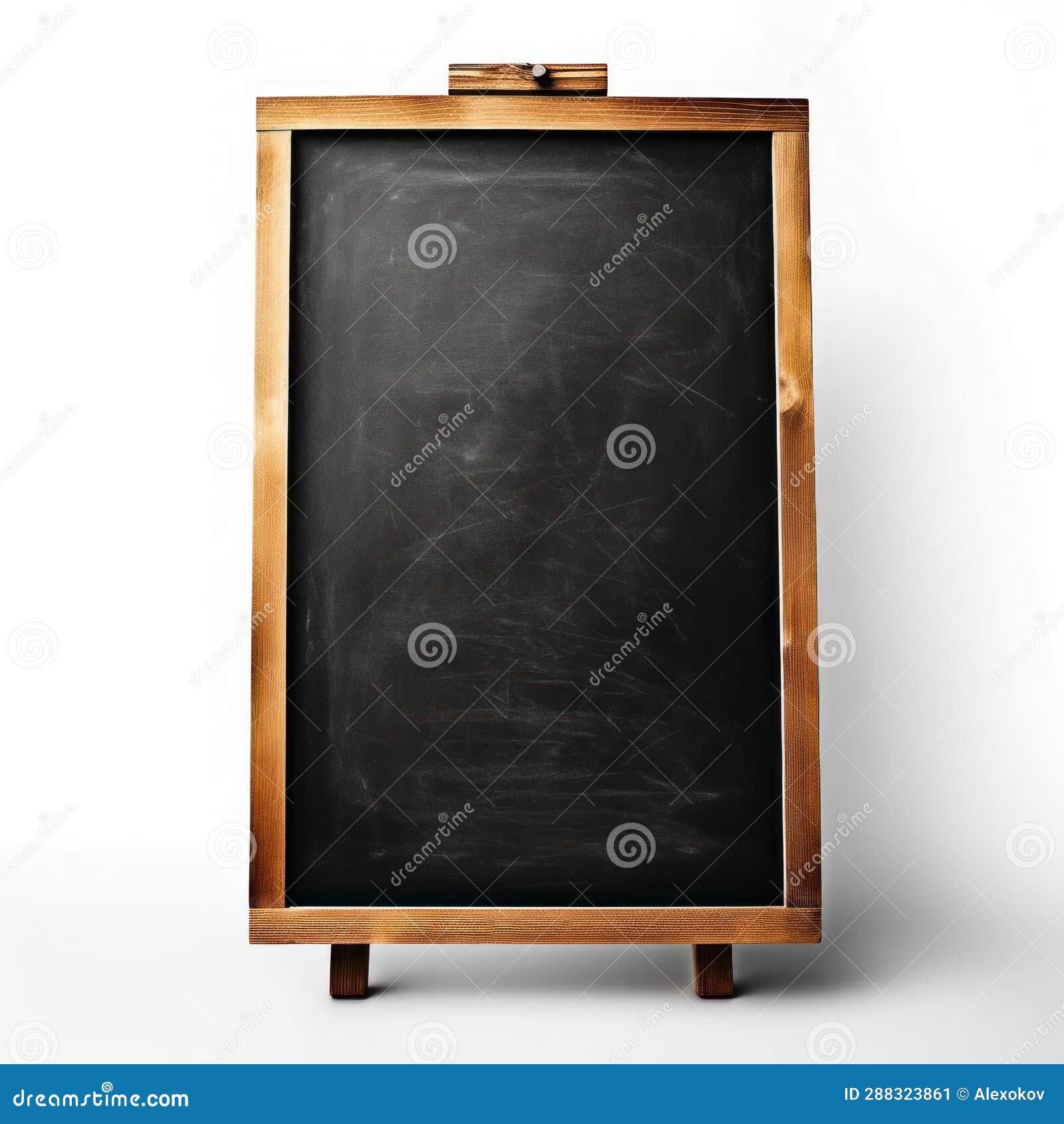 Blank Chalkboard on White Background AI Generated Stock Illustration ...