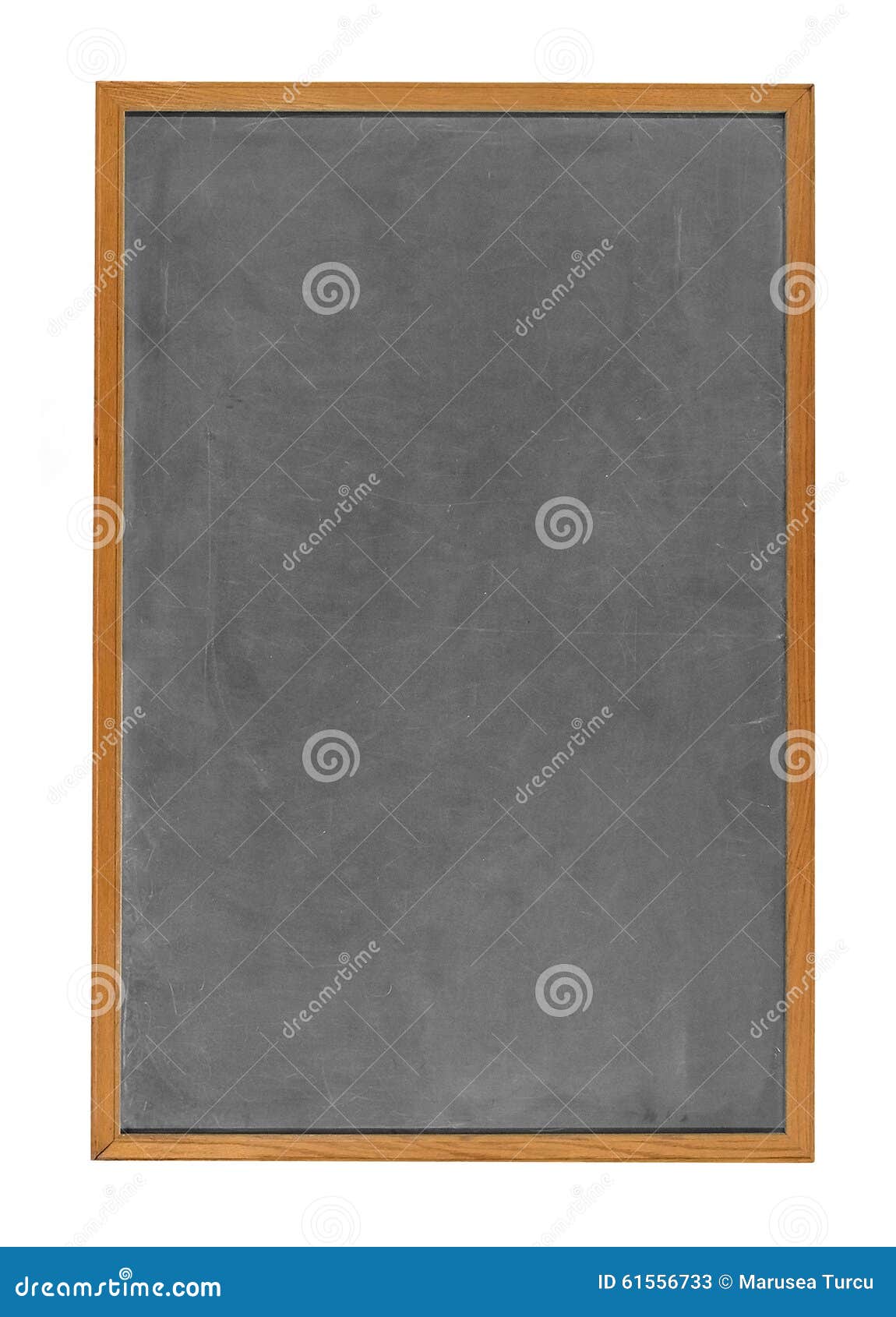 Blank Chalkboard in Wooden Frame Stock Image - Image of education ...