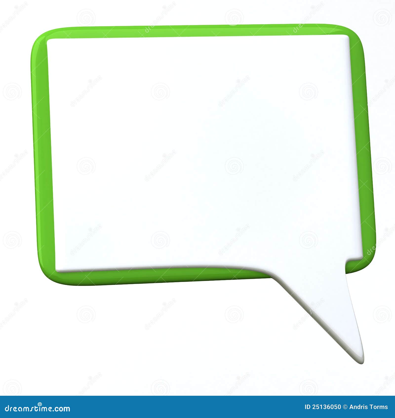 Blank chat icon 3d stock illustration. Illustration of media - 25136050
