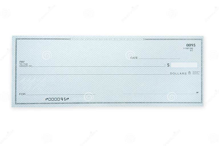 Blank check stock photo. Image of finance, deposit, blank - 10476630