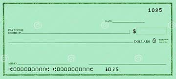Blank Check with False Numbers Stock Image - Image of transaction, fake ...