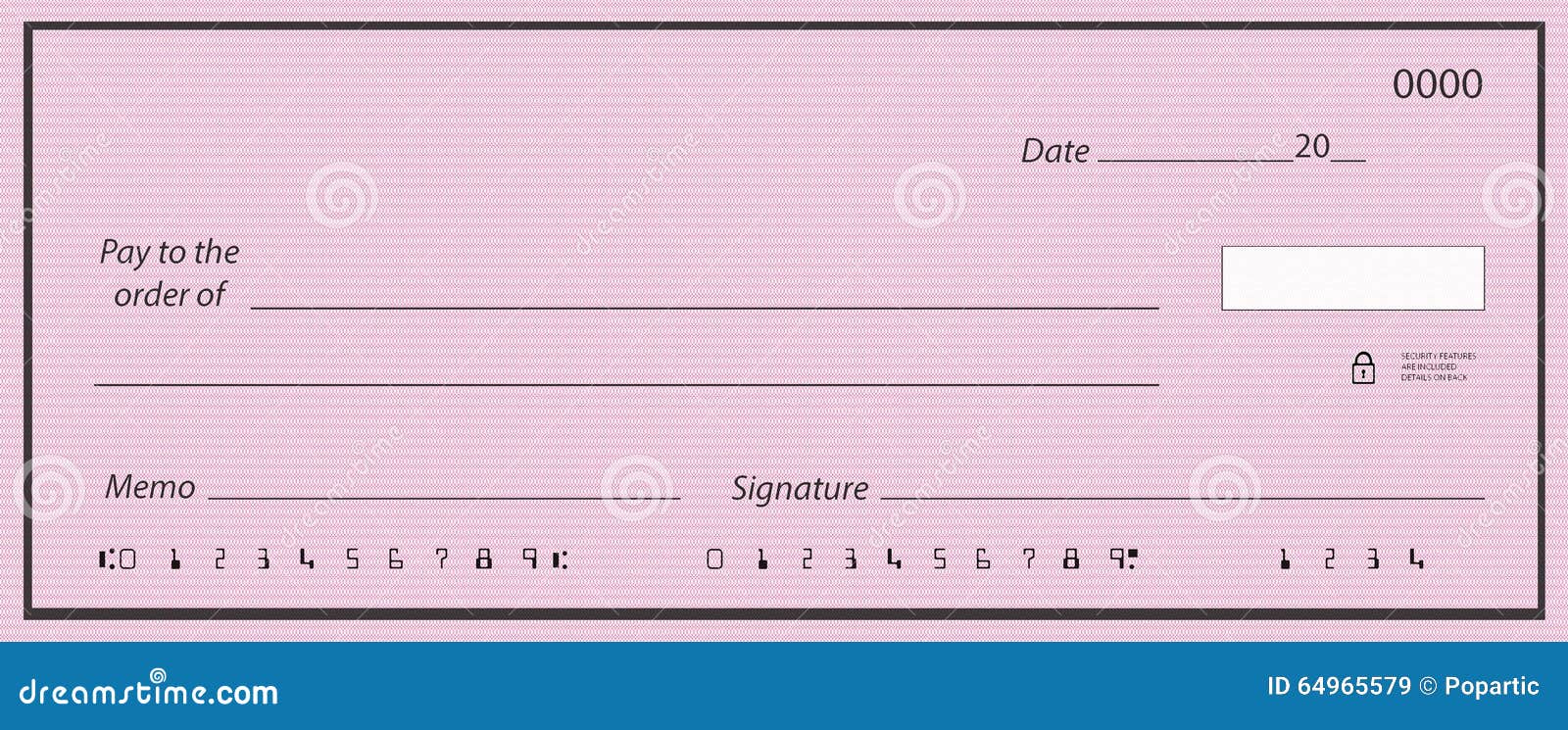 Personal Check Clipart