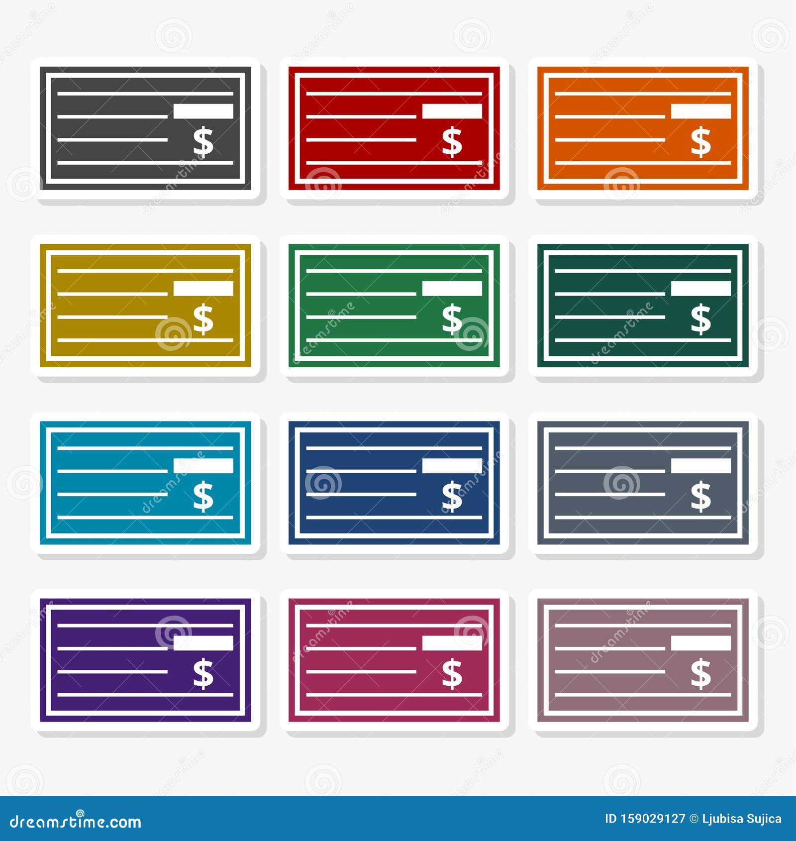 Blank check illustration stock vector. Illustration of check - 159029127