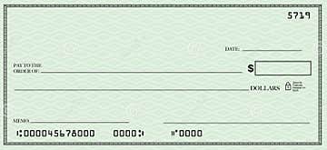Blank Check with Open Space for Your Text Stock Illustration ...