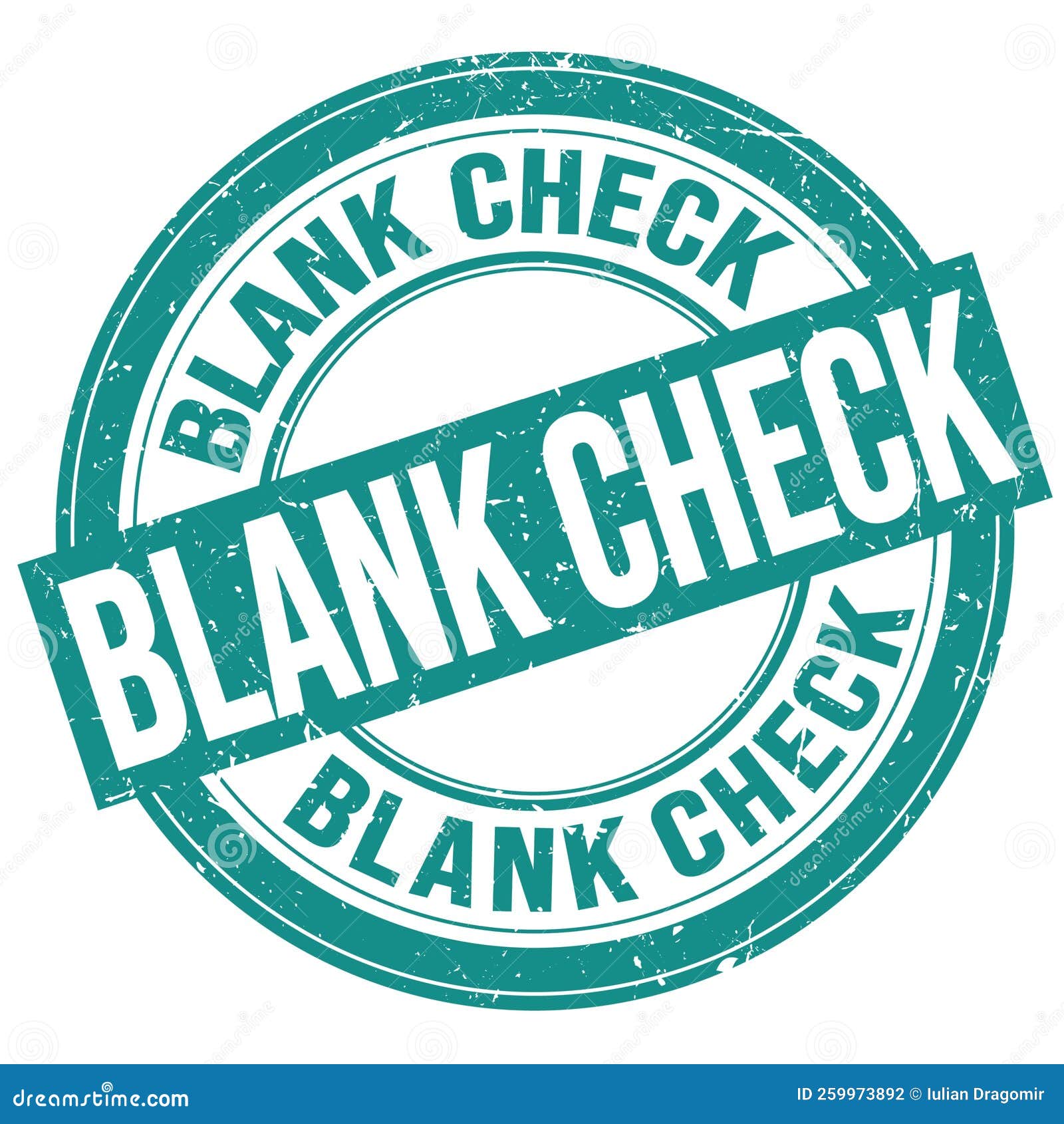 BLANK CHECK Text Written on Blue Round Stamp Sign Stock Illustration ...