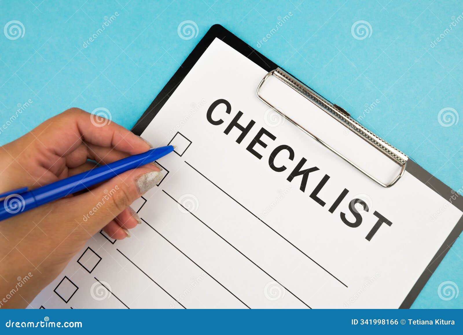 A Blank Checklist during a Security Audit and Risk Review. Security ...