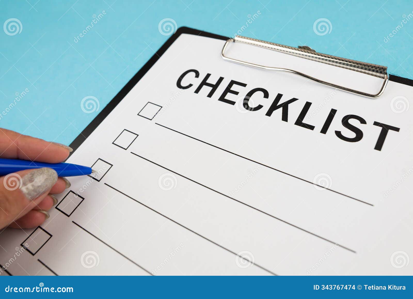 A Blank Checklist during a Security Audit and Risk Review. Security ...