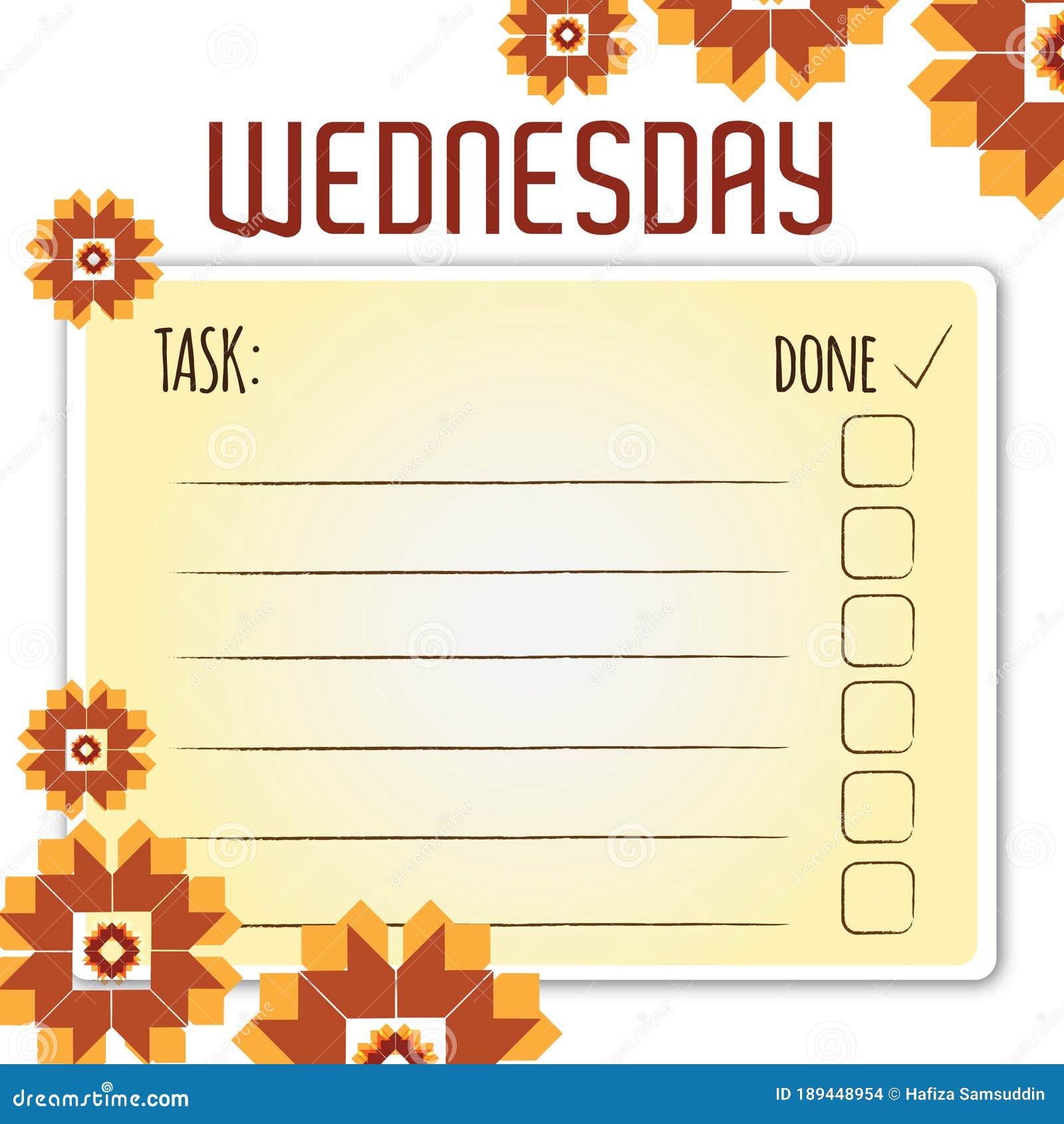 Blank Checklist Sheet Piling With Tick Box And Marker Pen. Colorful To ...