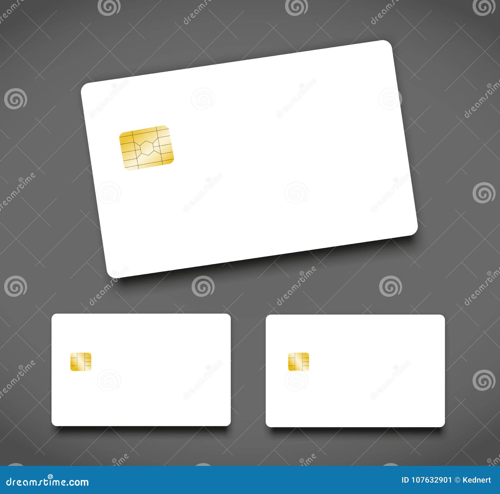 Blank Chip Card Vector Illustration | CartoonDealer.com #107778798