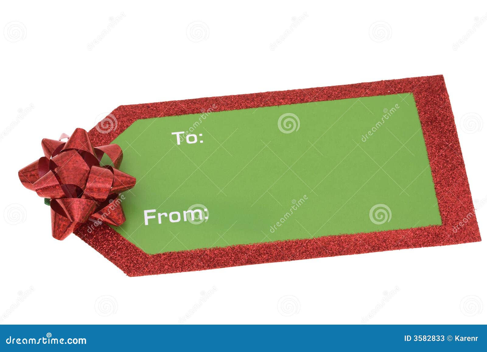 Blank Christmas Gift Tag stock image. Image of giving - 3582833