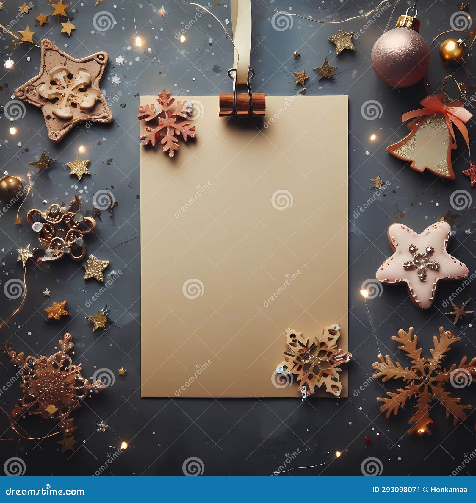 A blank christmas note stock illustration. Illustration of paper ...