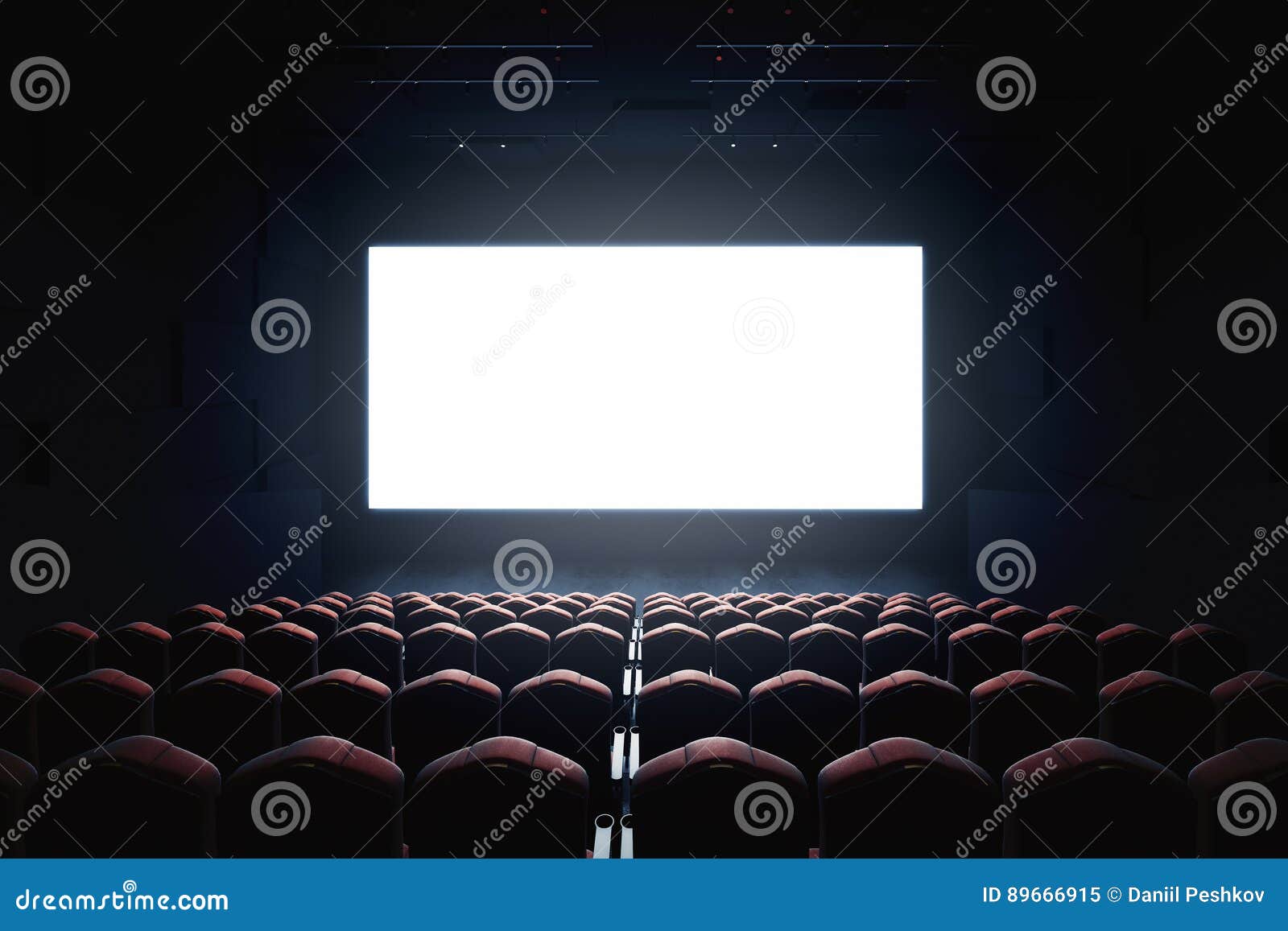 Blank cinema screen stock illustration. Illustration of portfolio ...