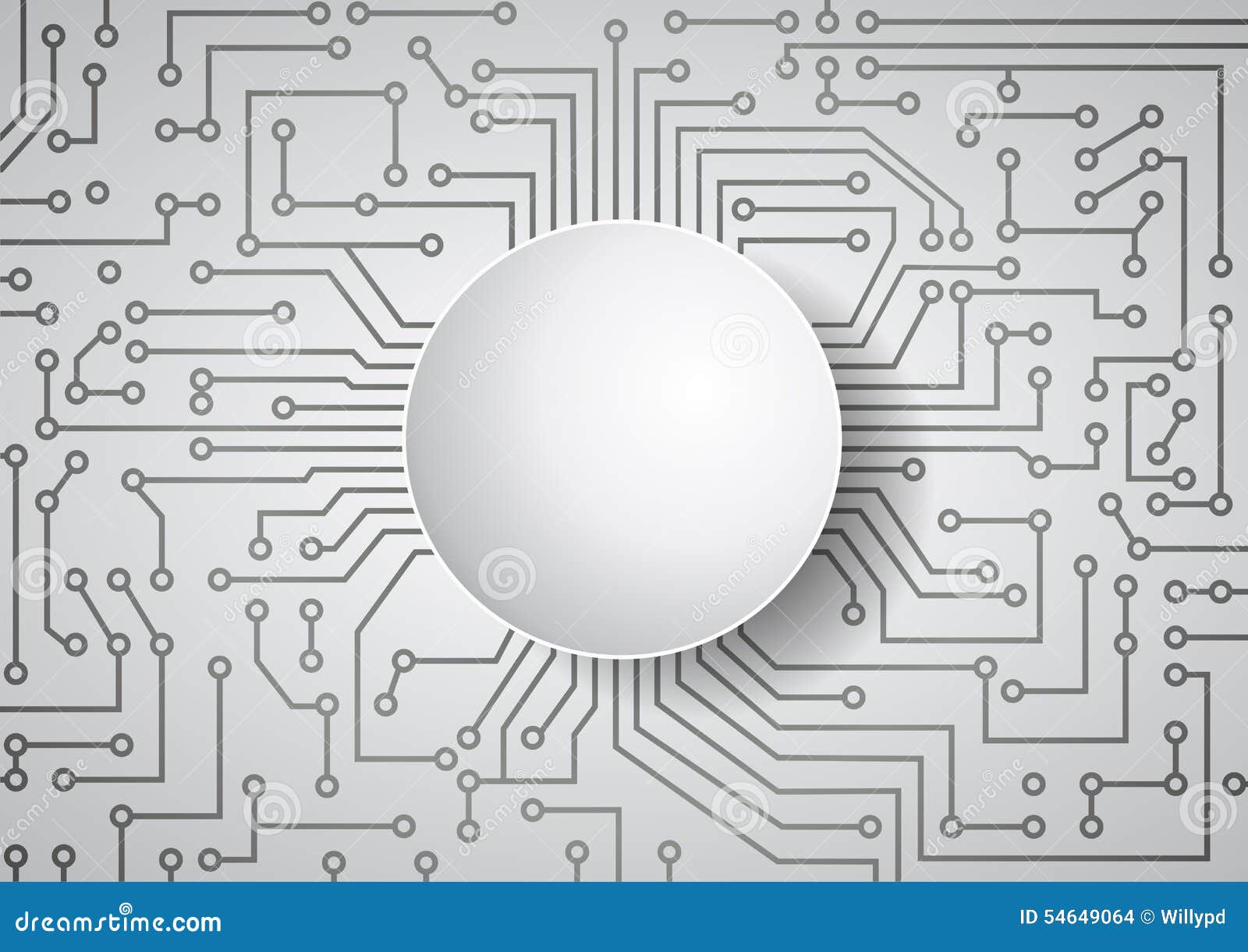 Blank circuit stock vector. Illustration of connect, abstract - 54649064