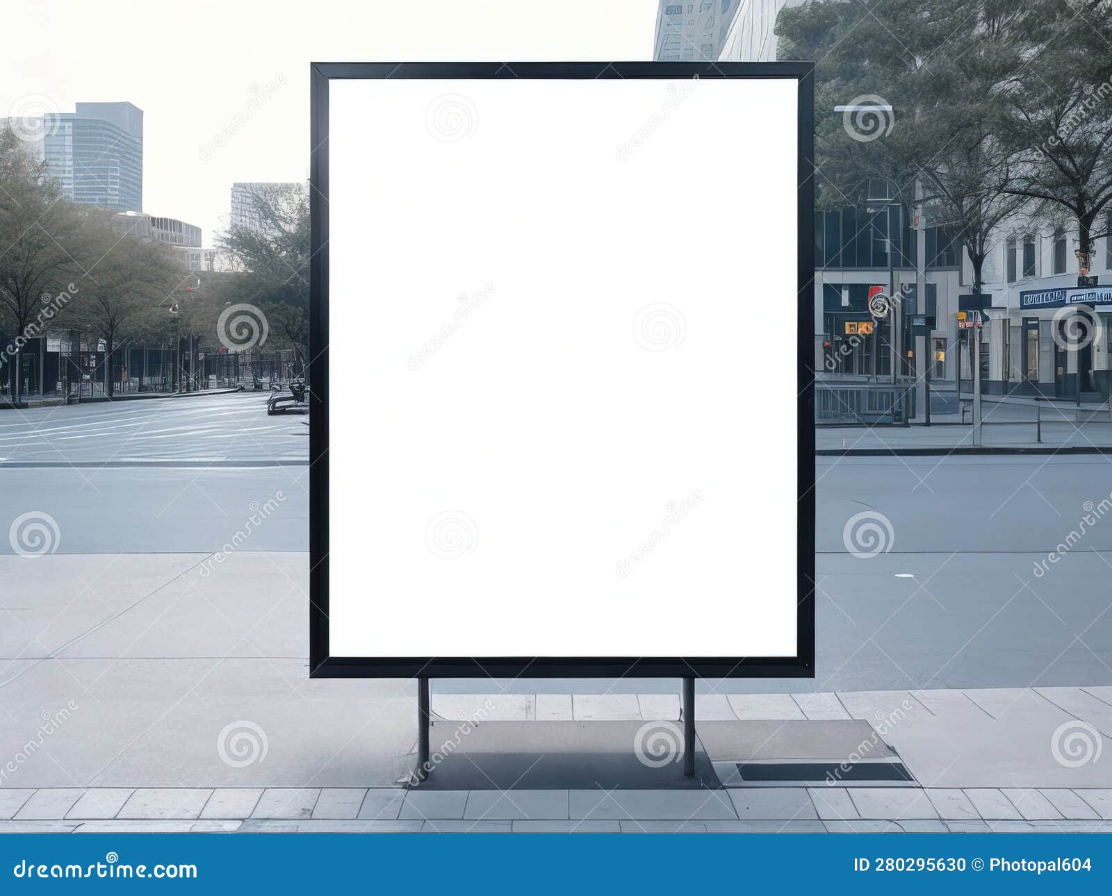 Blank City Format Mockups for Captivating Advertising Campaigns. Stock ...
