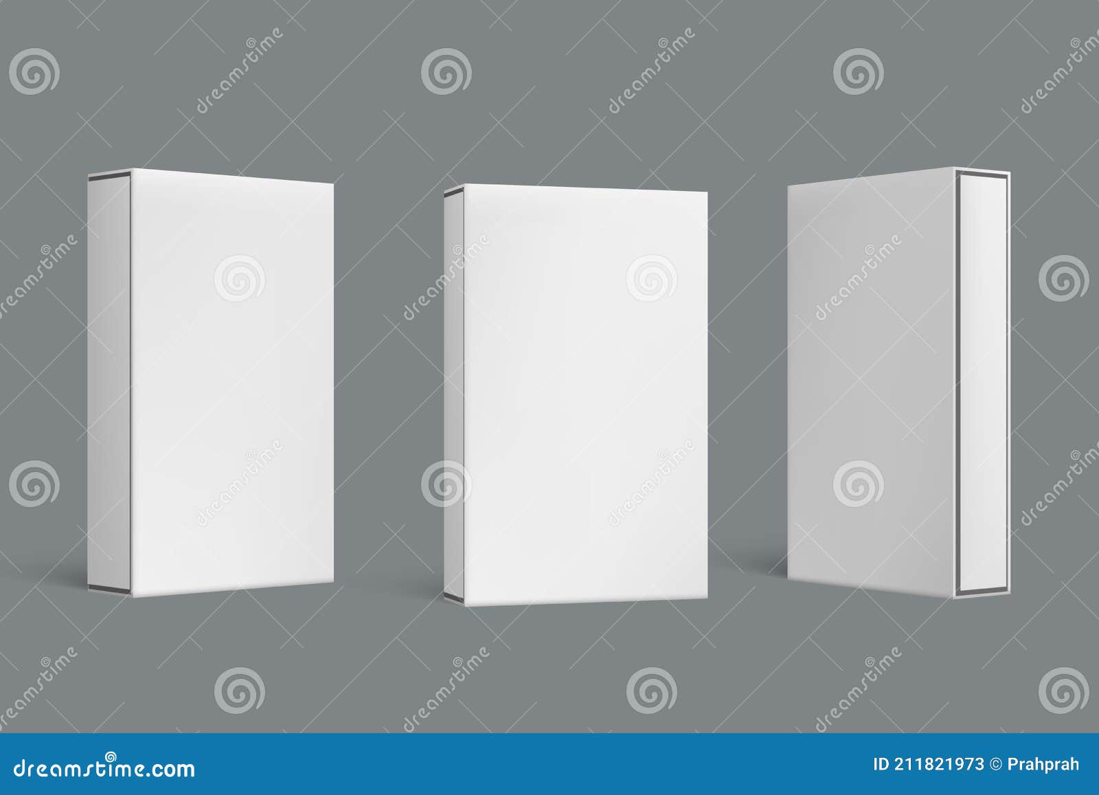 Blank Clear Package Box for Soft Set Stock Vector - Illustration of ...