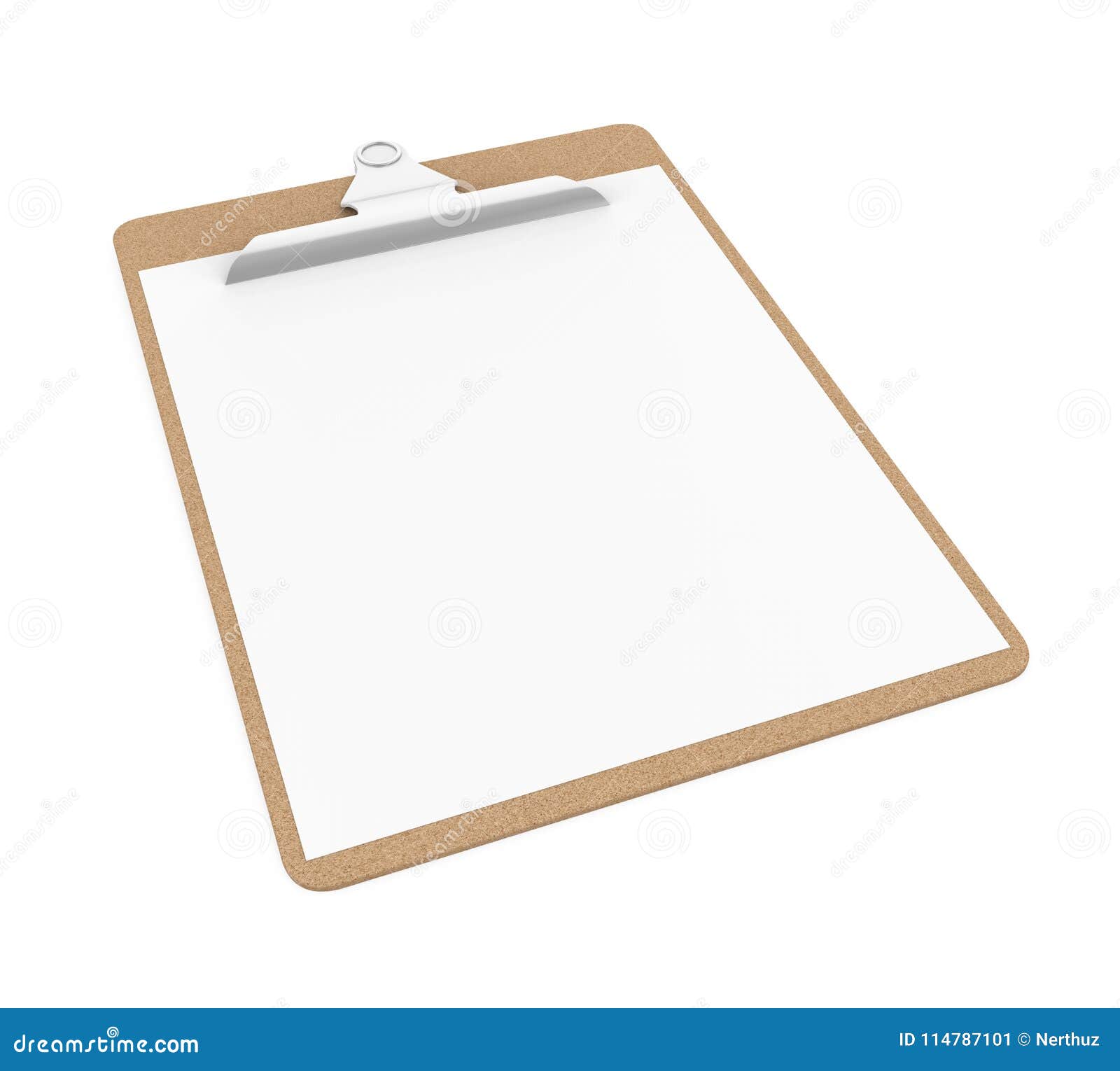 Blank Clipboard Isolated stock illustration. Illustration of isolated ...
