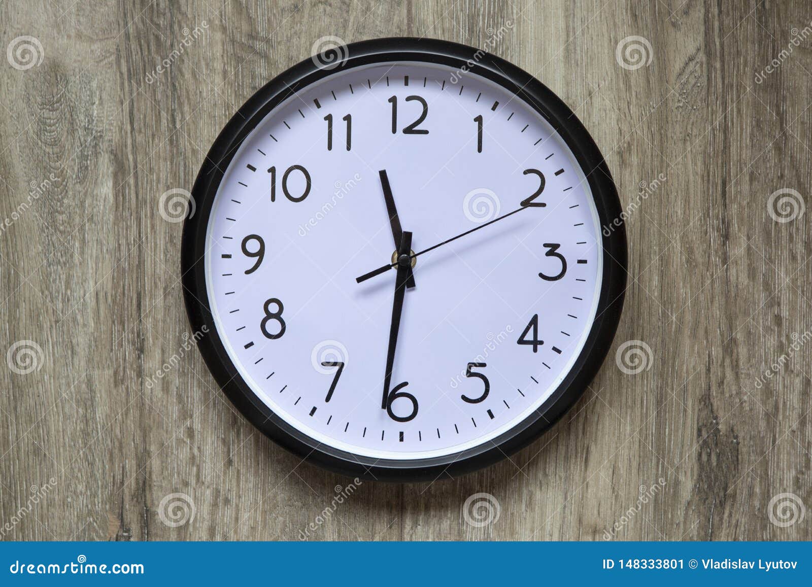 Round office clock stock image. Image of period, clockwise - 148333801