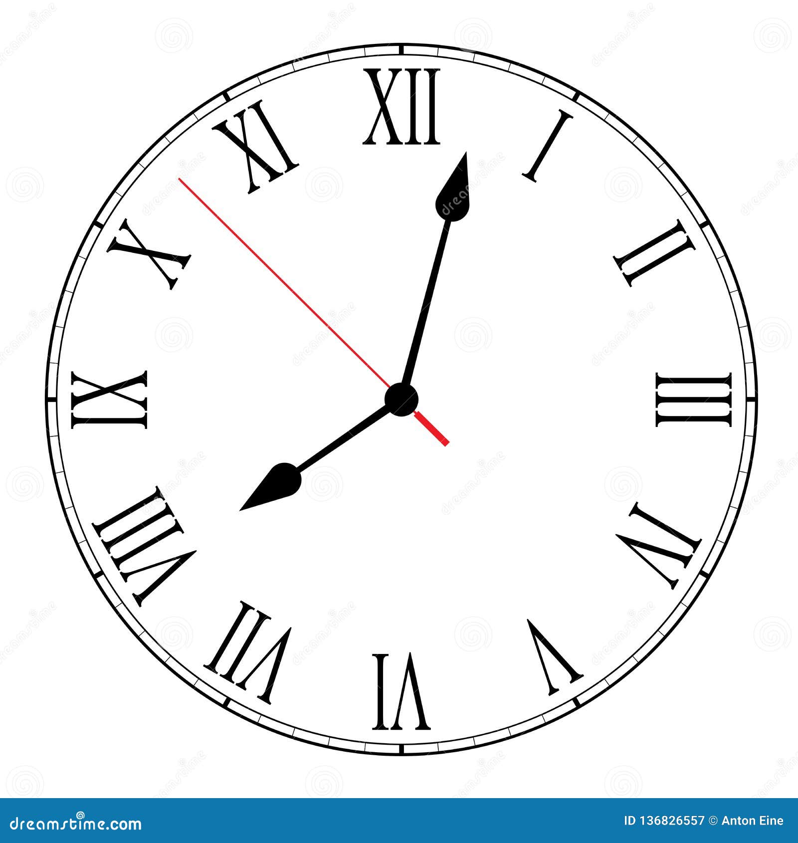 Blank Clock Face Illustration on White Stock Vector - Illustration of ... Blank Clock Face Illustration on White Stock Vector - Illustration of ...
