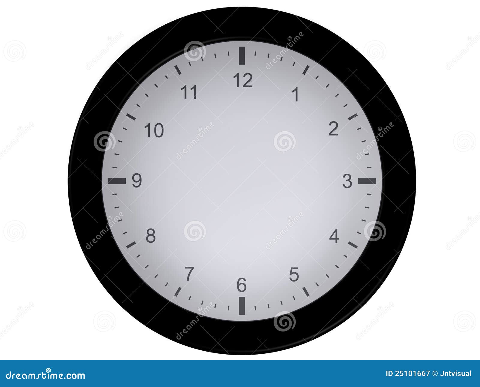 Blank Clock (without Needles) Stock Illustration - Illustration of ...