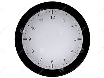 Blank Clock (without Needles) Stock Illustration - Illustration of ...