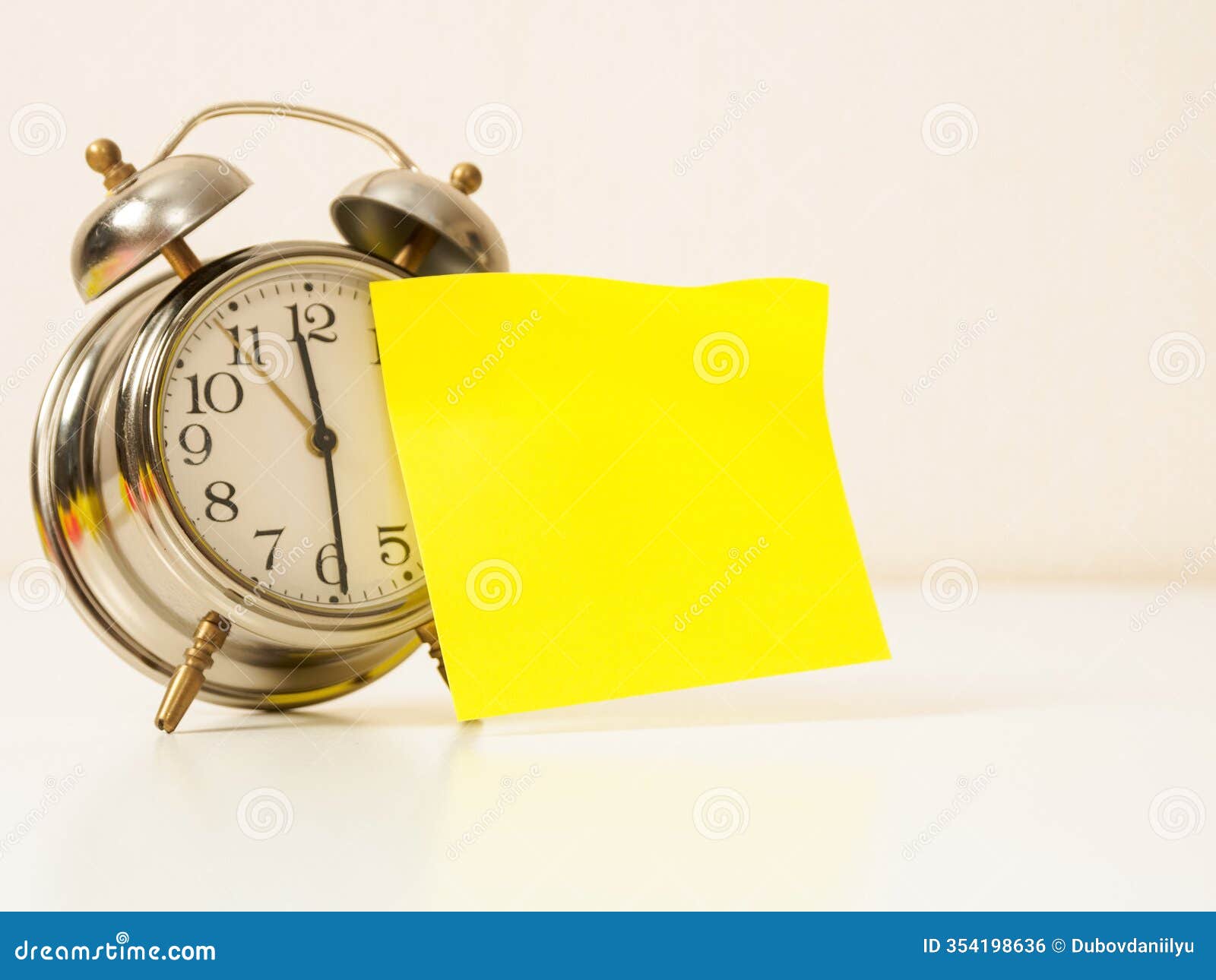 A Blank Clock Sticker Symbolizes Waiting Time and a New Start, Creating ...