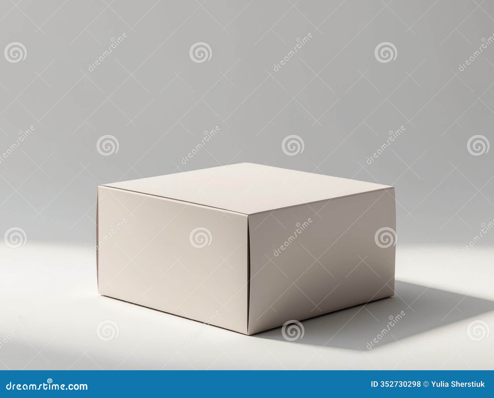Blank Closed Craft Box Mockup in Side View Ideal for Creative Projects ...