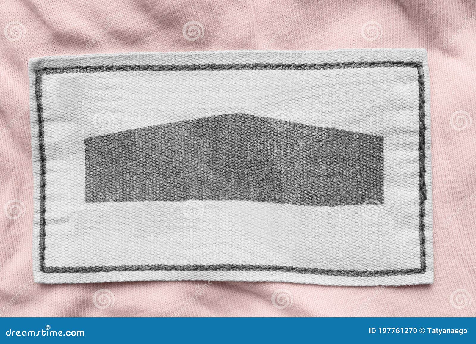 Blank clothing label stock photo. Image of fashion, info - 197761270