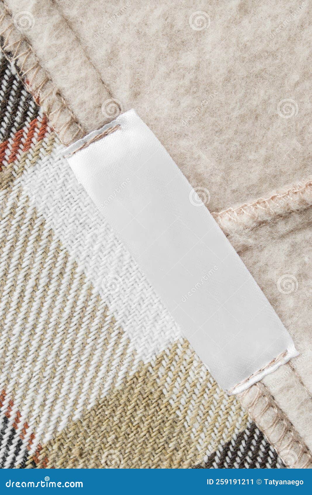Blank clothing label stock image. Image of blank, patch - 259191211