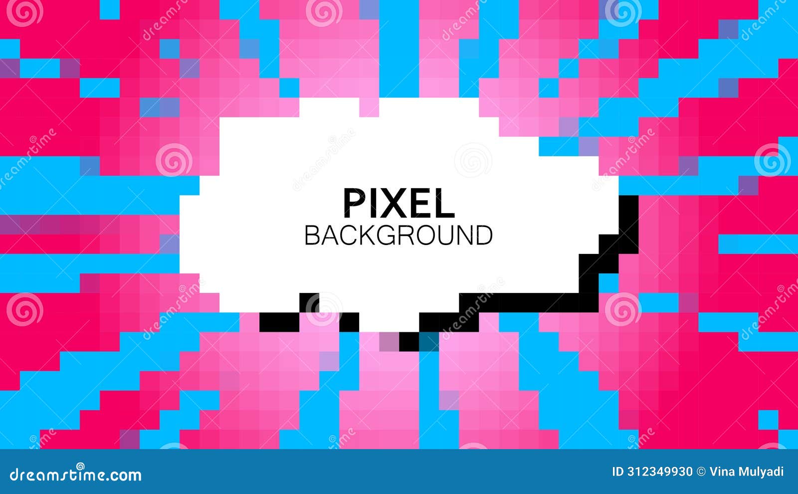 Blank Cloud Background Sunlight Pixel Style Design. Media Promotion ...